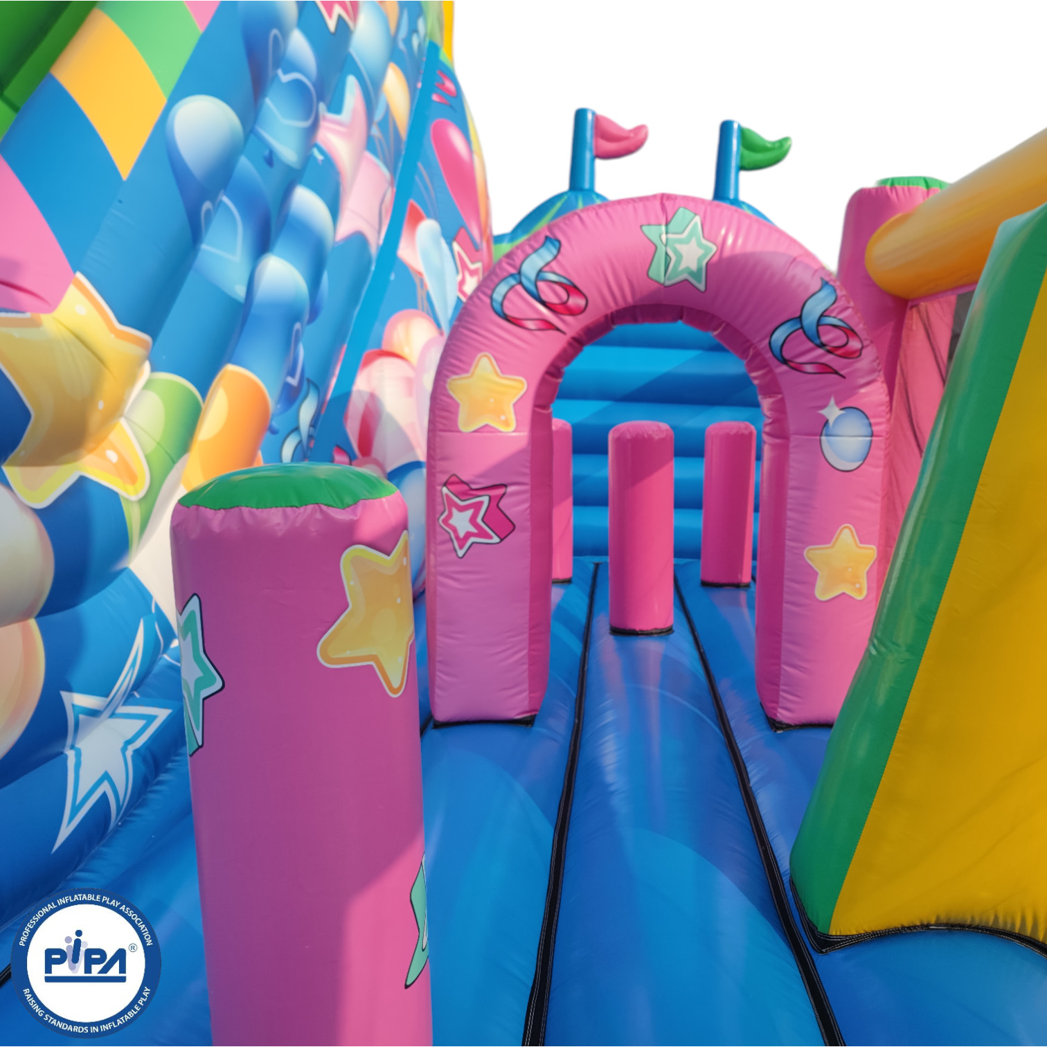 BBOL-279 - 30x30x25ft - Showmans Activity Centre - (Ice blue, Yellow ...