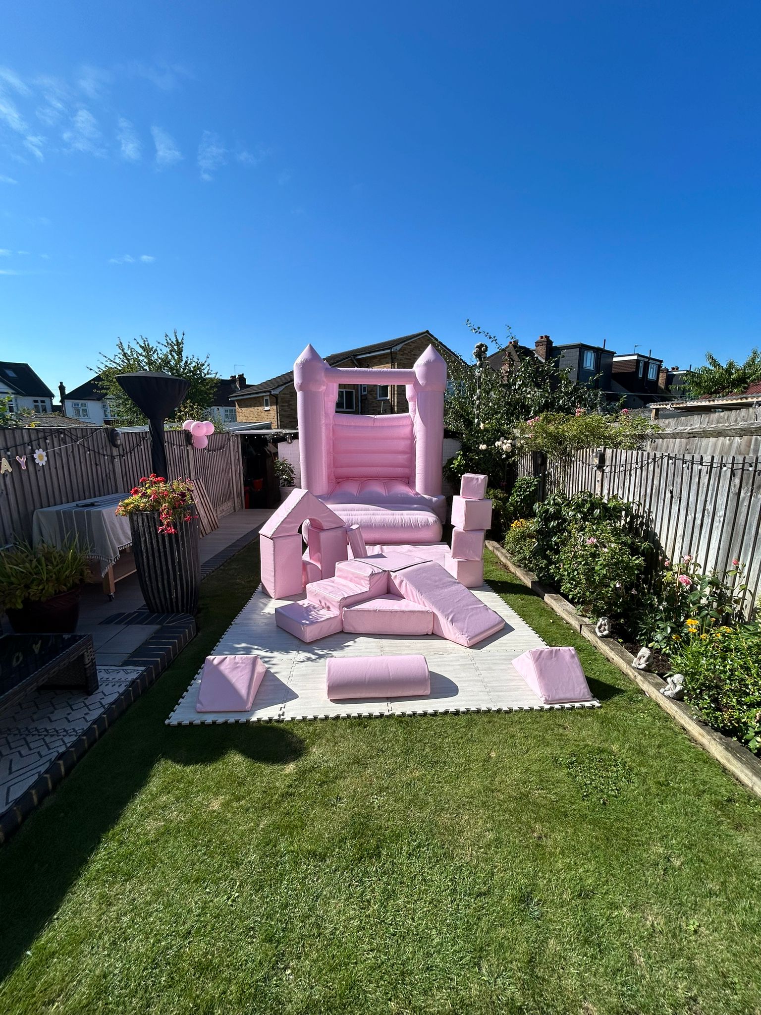 Pastel Pink Bouncy Castles, Inflatables & Soft Play Hire | Essex