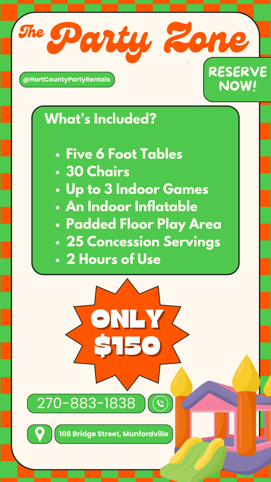The Party Zone - Inflatables, Games, Tables, Chairs, Concessions & More ...