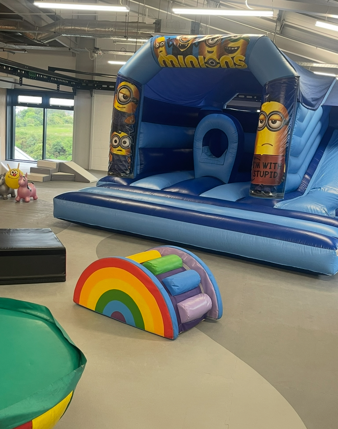 Minion Themed Castle - Bouncy Castle, Party Hire, Bucking Bronco in ...