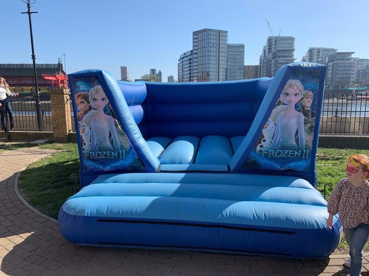 Frozen Low Height Bouncy Castle Hire | Kids Themed Inflatable