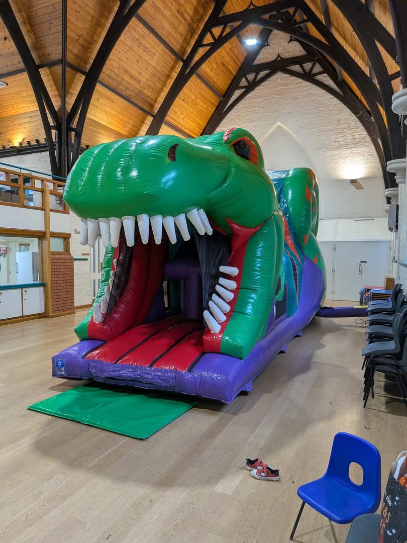 Dino Fun Run (10ft x 34ft) - Hire in Hersham, Walton on Thames ...