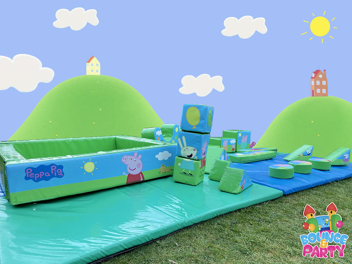 Officially Licensed Peppa Pig Soft play Setup - Hire In Glasgow