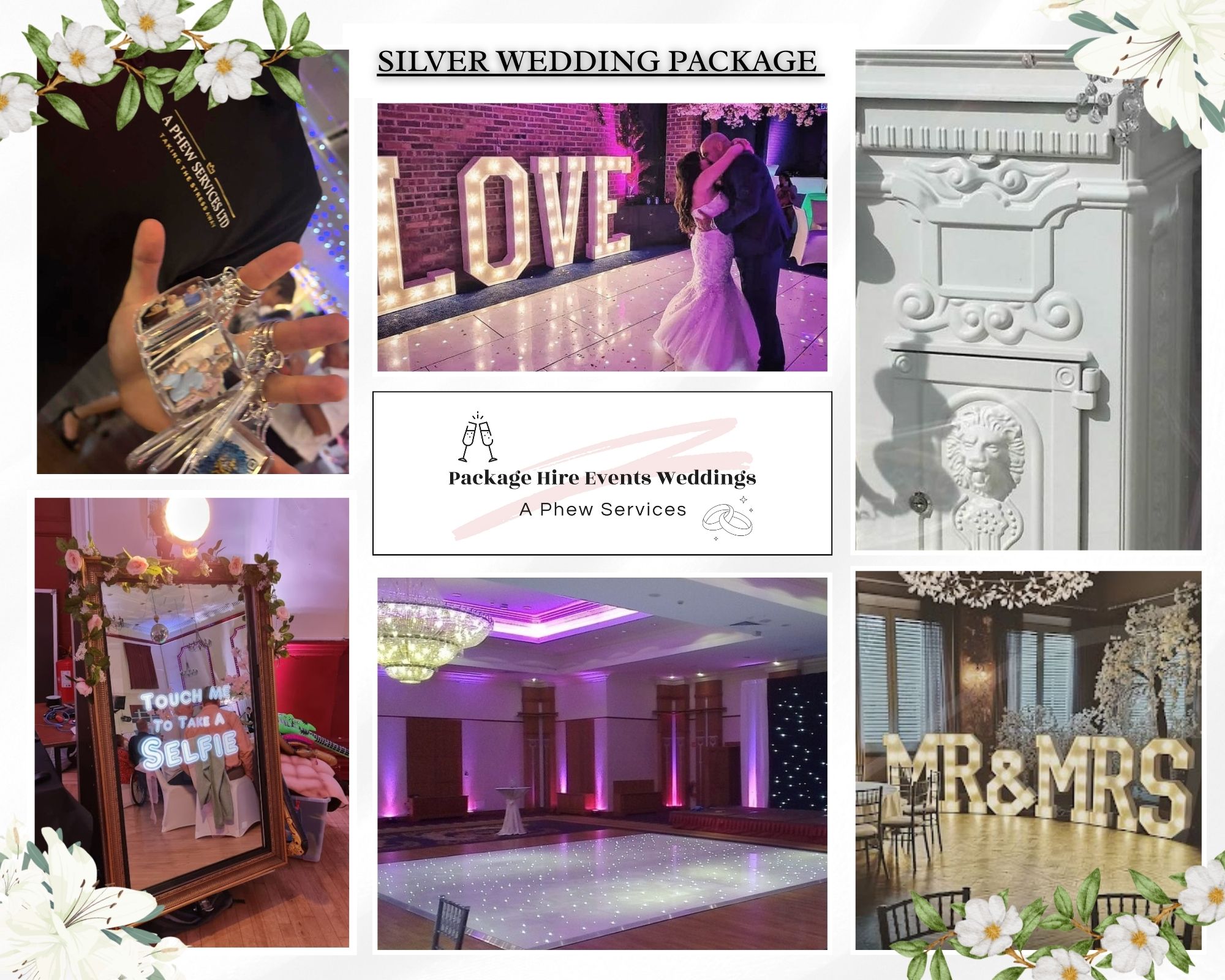 SILVER Wedding Package - Hire in Wirral | Package Hire Events Wirral