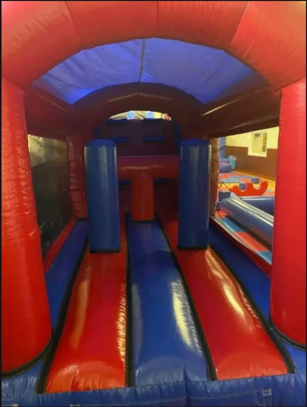Fun Run 27ft Long Red and Blue - Bouncy Castle Hire in Buckfastleigh ...