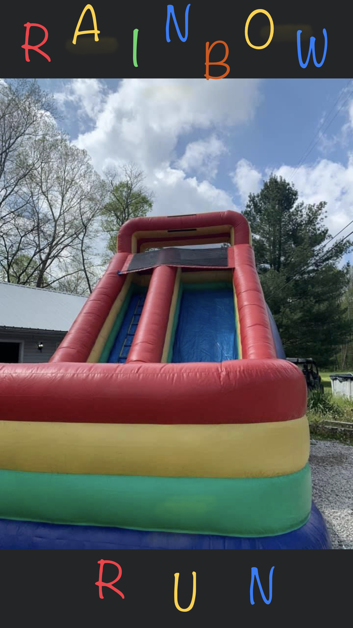 Rainbow Run 18' Inflatable Slide - Inflatable Hire in Arkansas | HAPPY ...