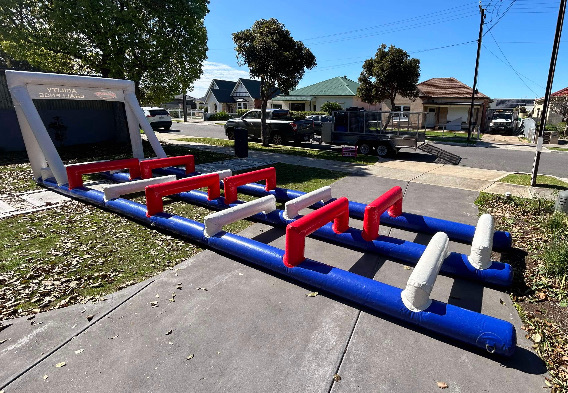AFL Football Inflatable Hire | Agility Challenge & Sports Fun Adelaide