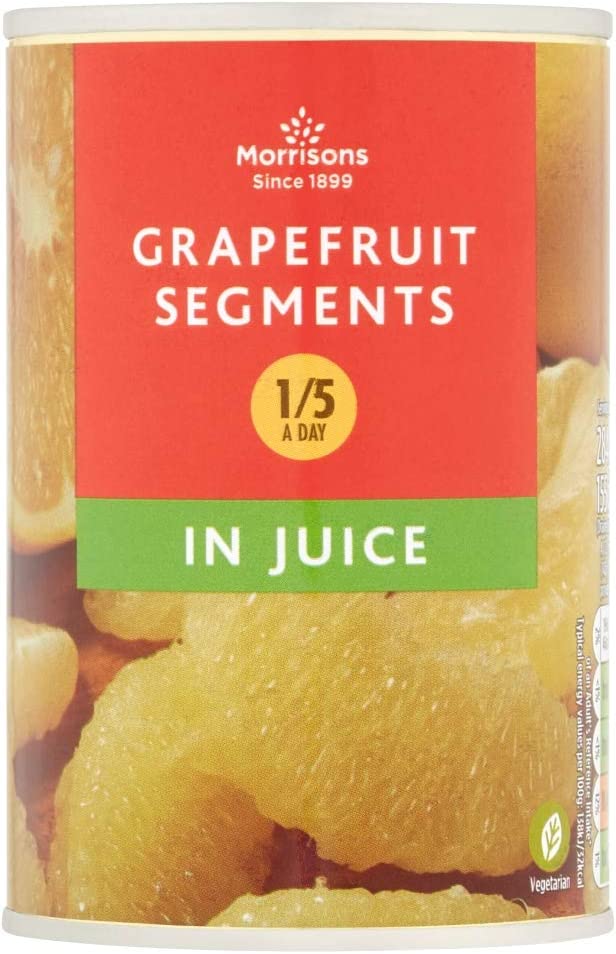 Morrisons Grapefruit Segments 6 x 580g Bbe July 2025 FREE DELIVERY ...