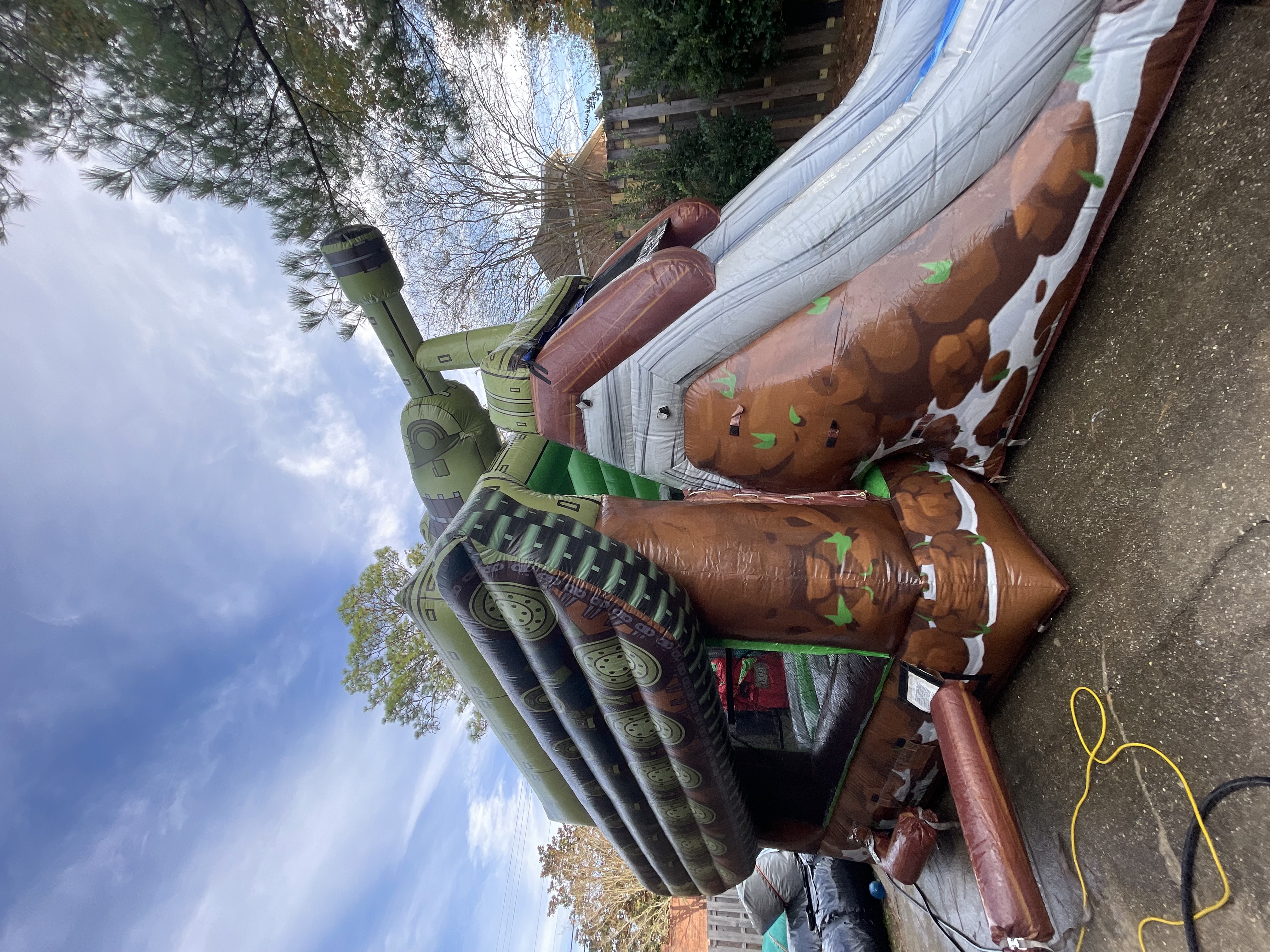 TOP GUN MILITARY TANK SLIDE COMBO - party equipment rental service in ...