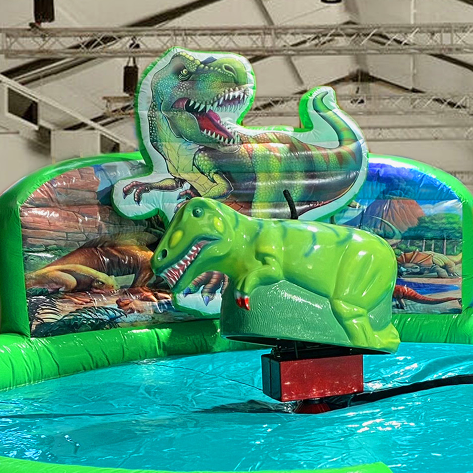 T Rex Dinosaur Rodeo - Inflatable, Bouncy Castle, Entertainment, Event ...