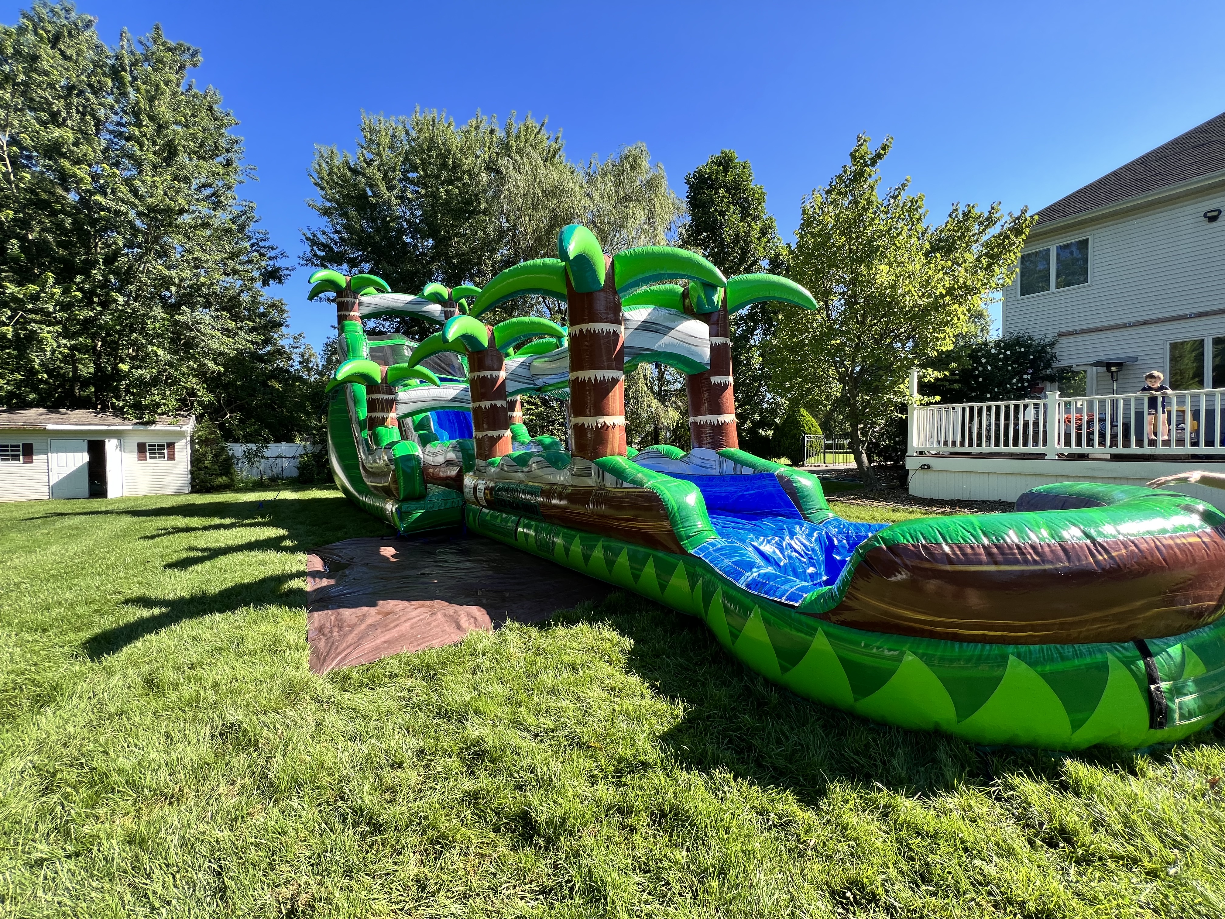 18' Rainforest Water Slide W/Slip & Slide - Bounce Houses, Water Slides ...
