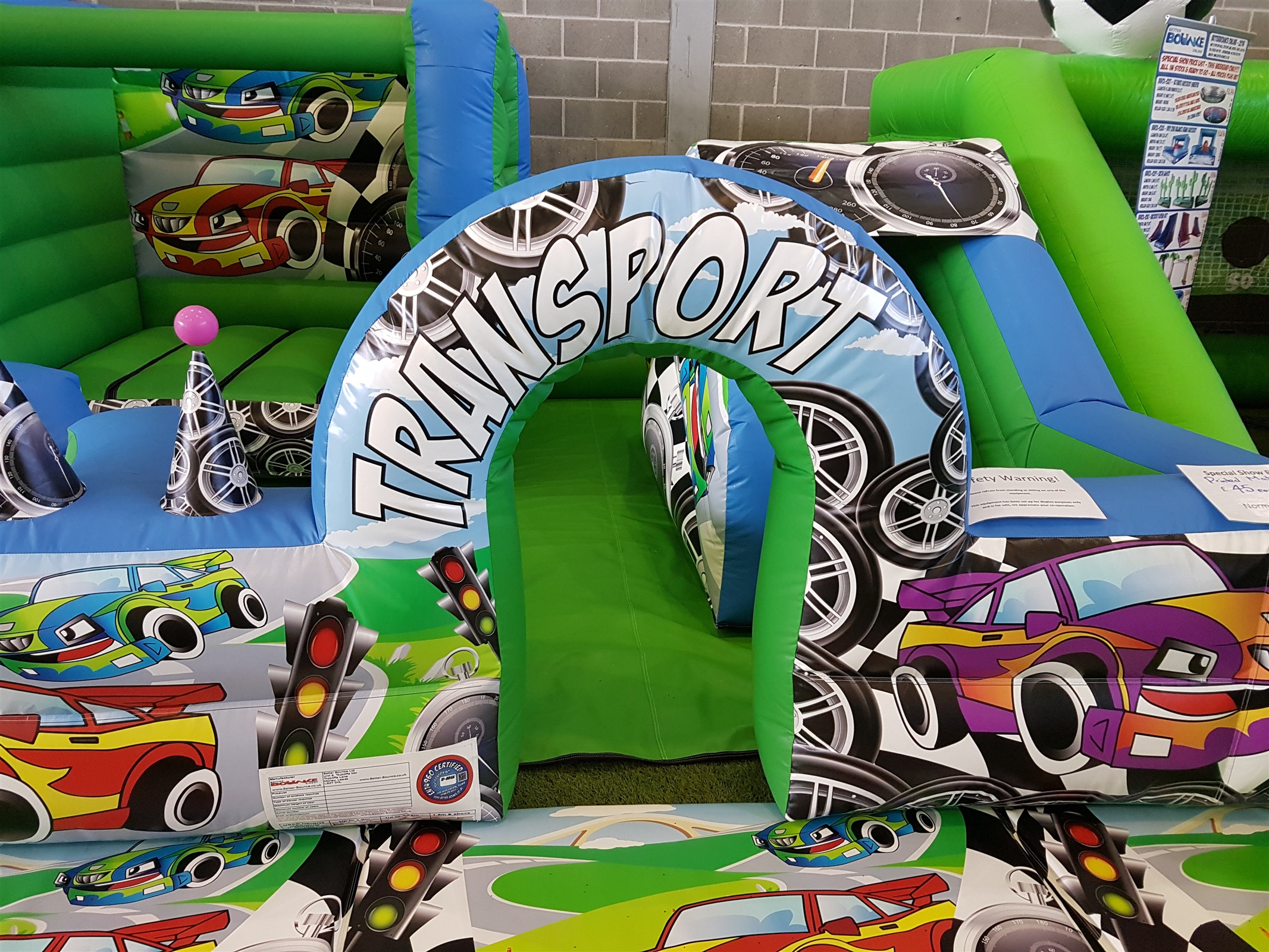 BB-002-Z-V1 - 15x15x6.5ft - Play Park - (Green & Light Blue Transport ...