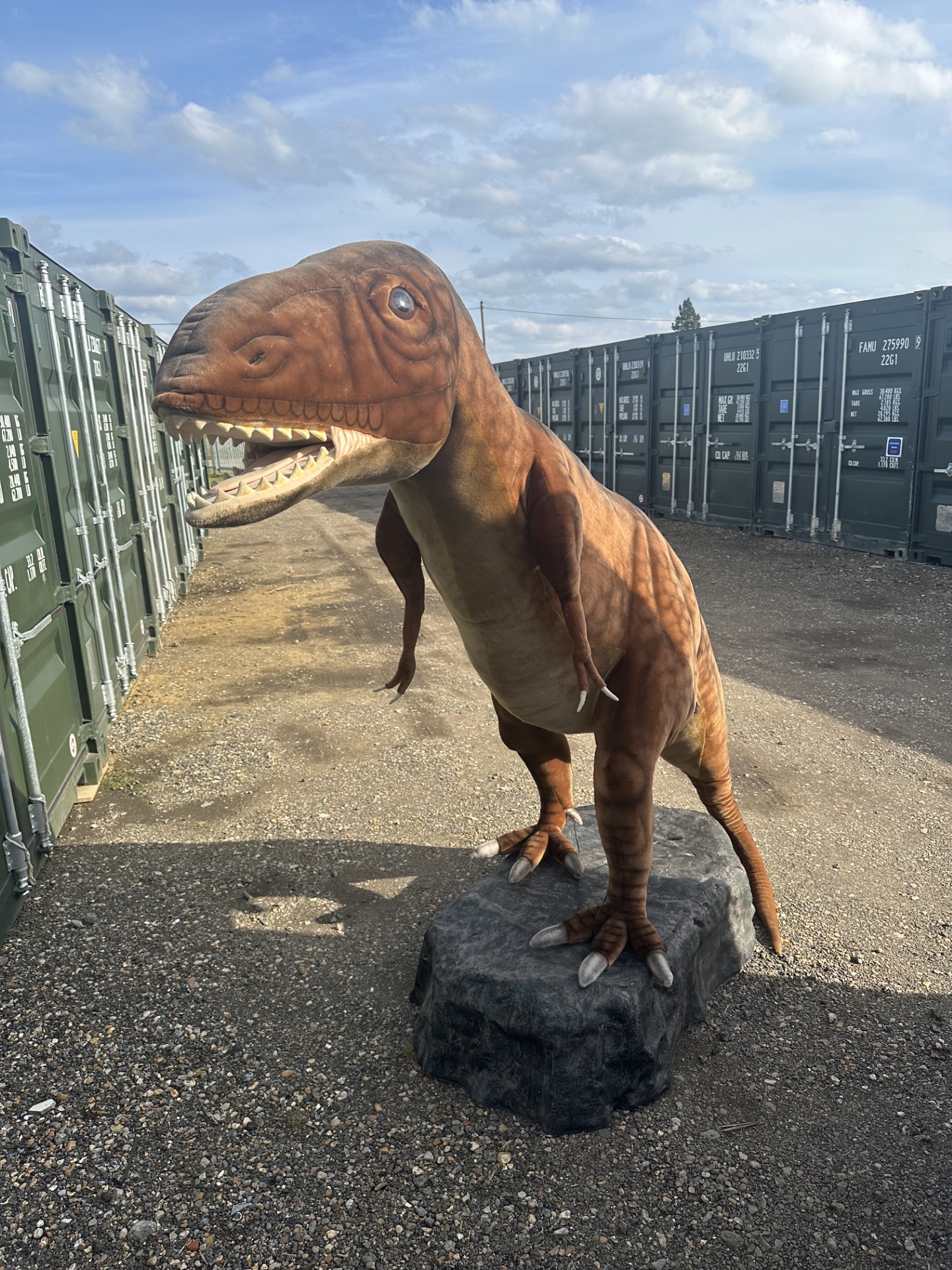 Giant 7ft Mechanical T-Rex Dinosaur - Hire in Kent, London, Surrey and ...