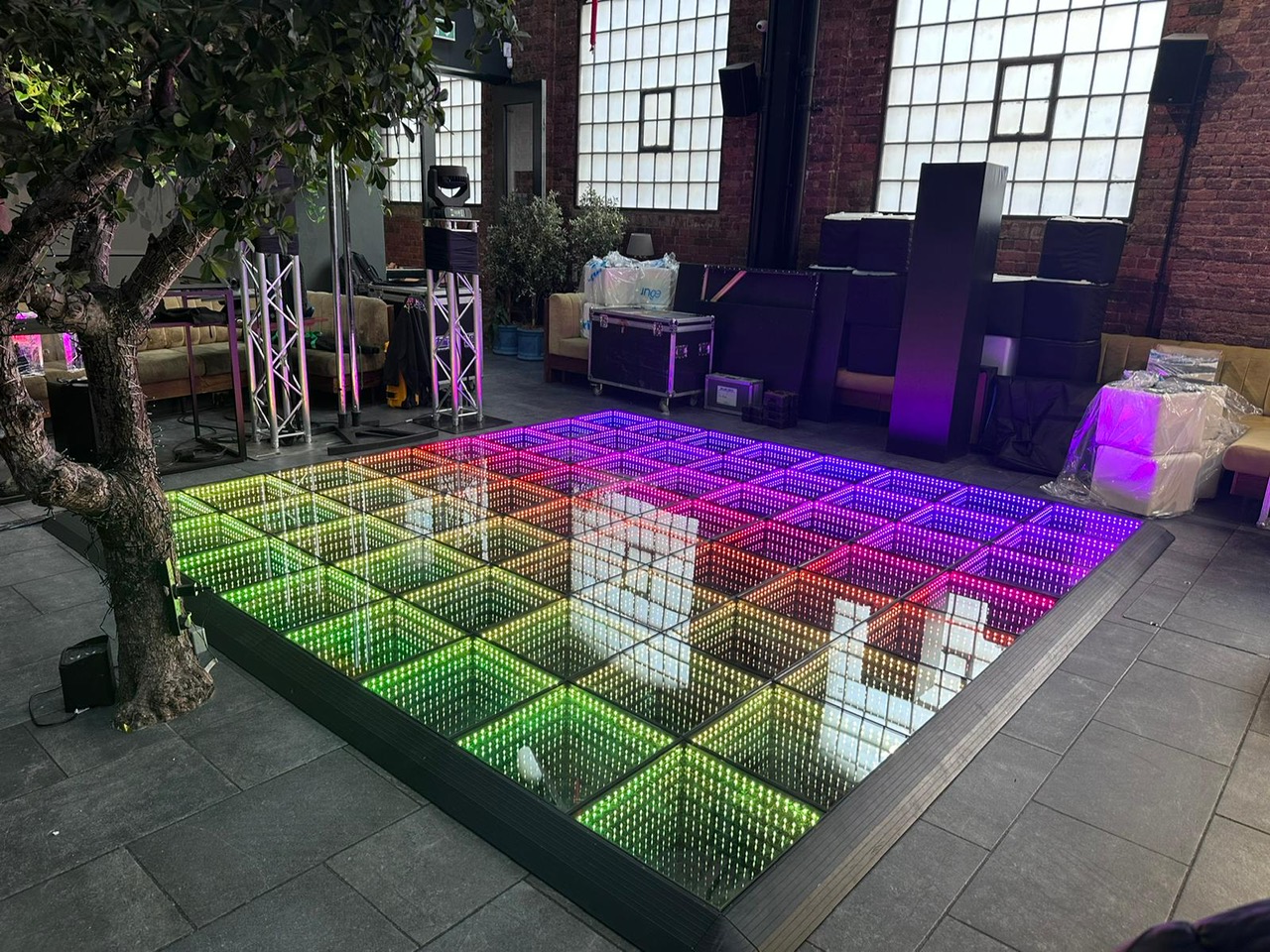 7m x 7m 3D Infinity LED Dance Floor - Event Entertainment in London ...