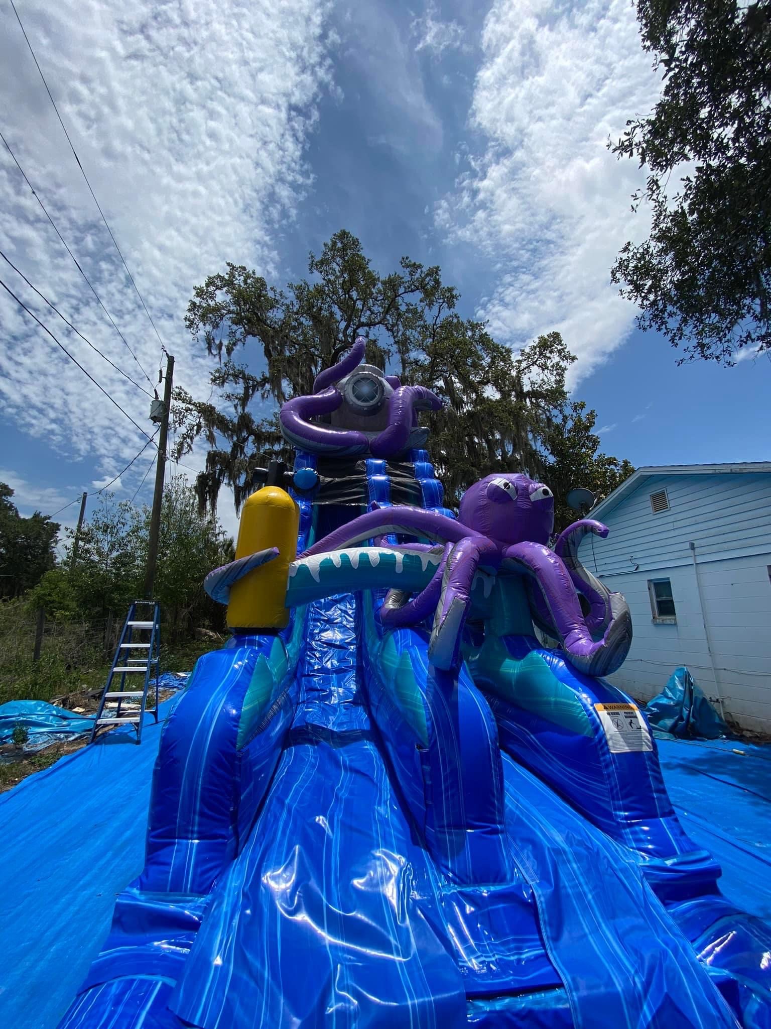 Octopus slide - Party Rentals in Tx | Jump and splash party rentals llc