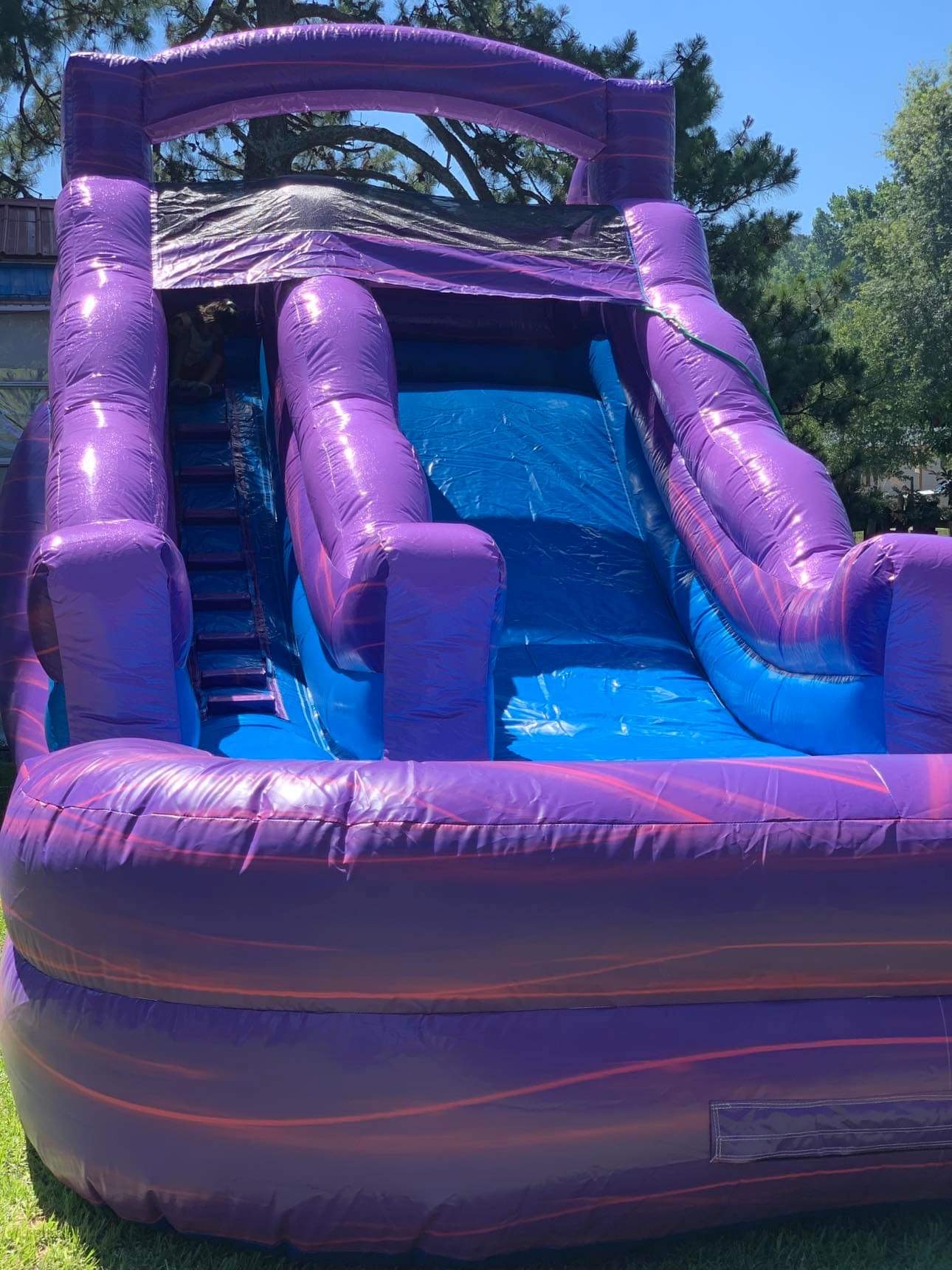 16ft Purple Water/Dry Slide - Party Rentals in Albertson | 252 Jumper ...