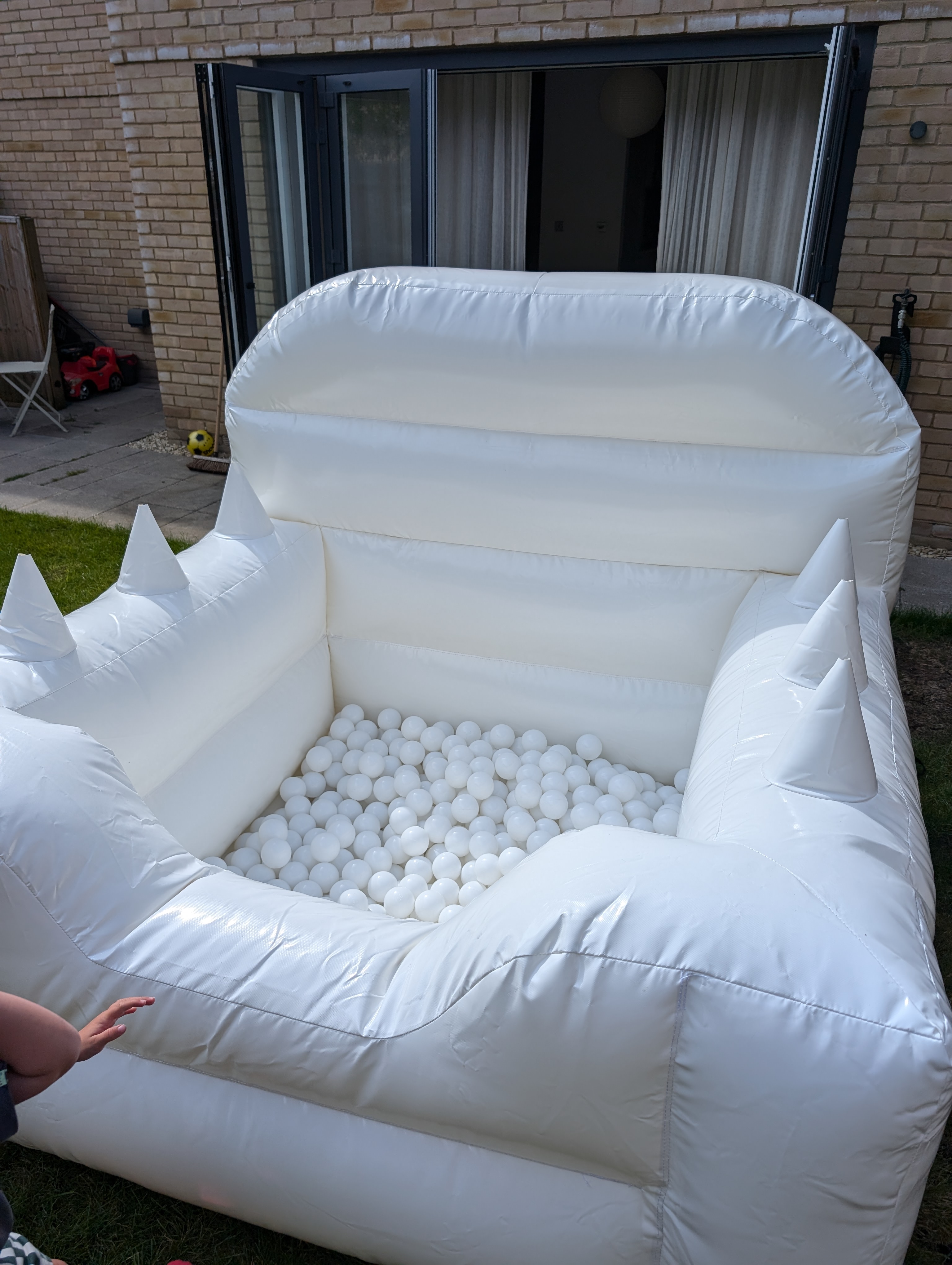 All White Inflatable Ball Pit - Hire in Bristol, Bath | G&M Bouncing ...