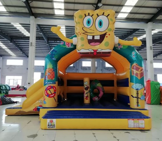 Spongebob Castle with Slide - Hire in Co Westmeath | ABC Bouncy Castles