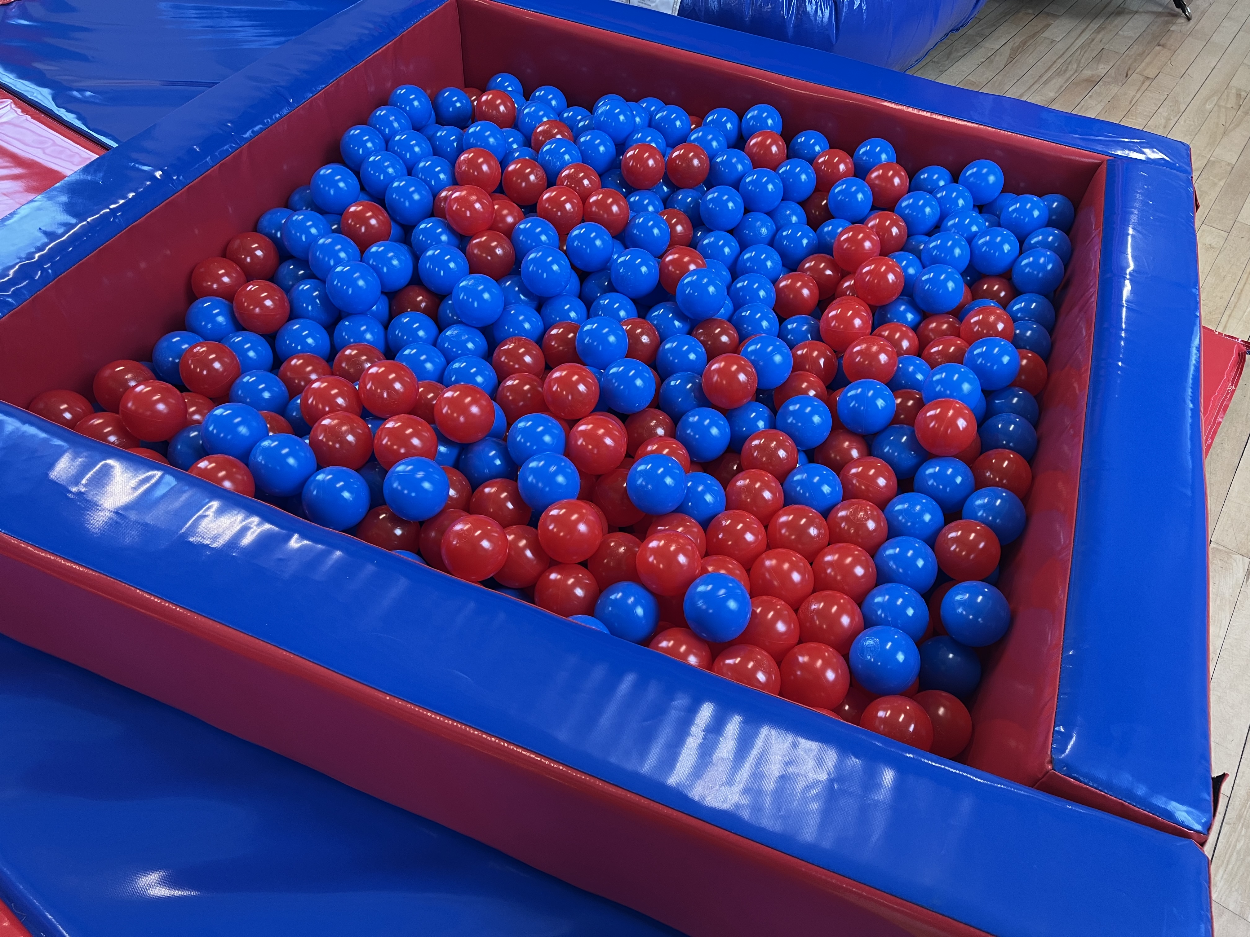 Jungle Bounce N' Slide Soft Play Package - Red / Blue - Bouncy Castle ...