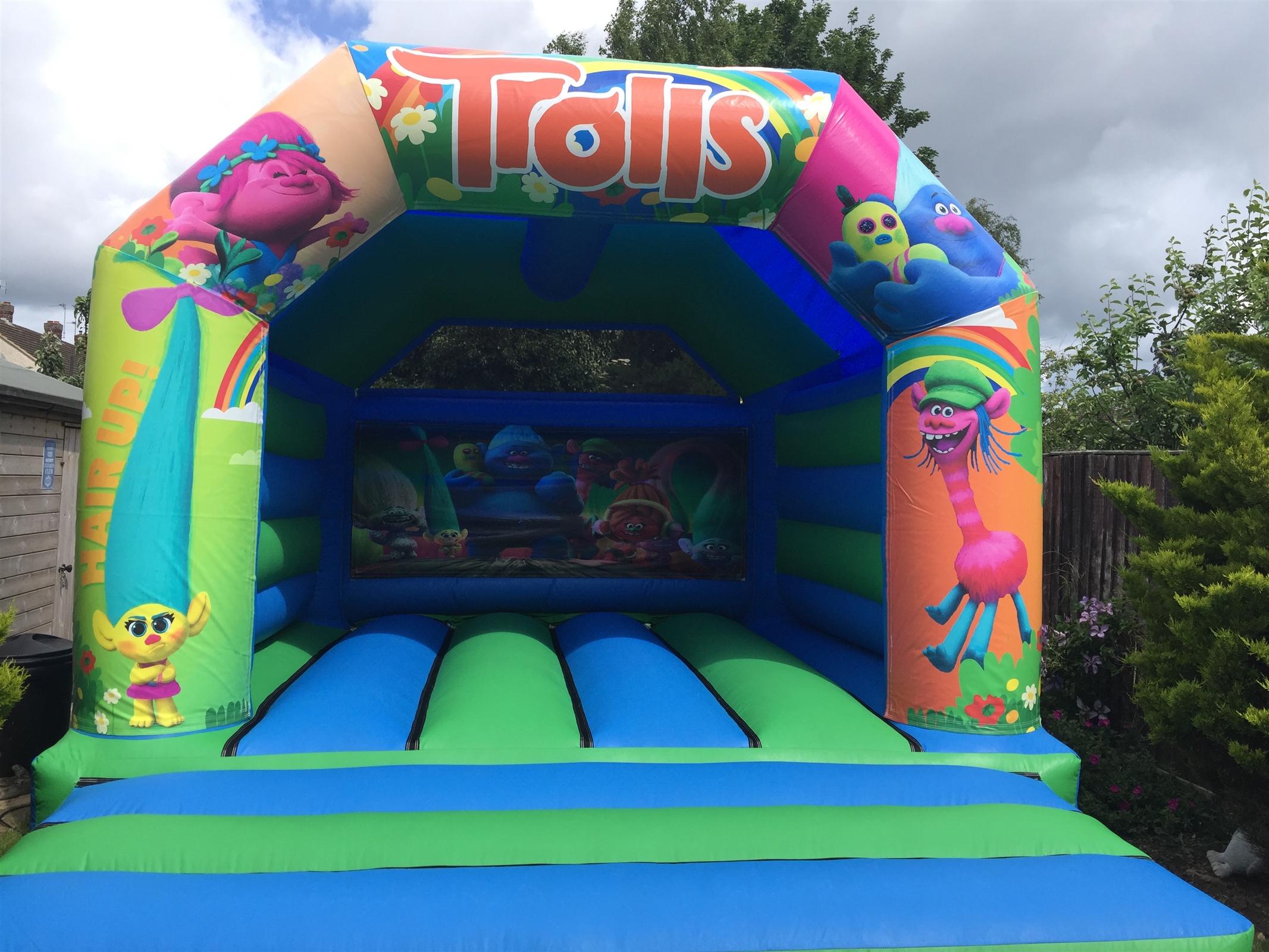 12.5ft x 15.5ft Trolls Themed Bouncy Castle - Best Bouncy Castle Hire ...