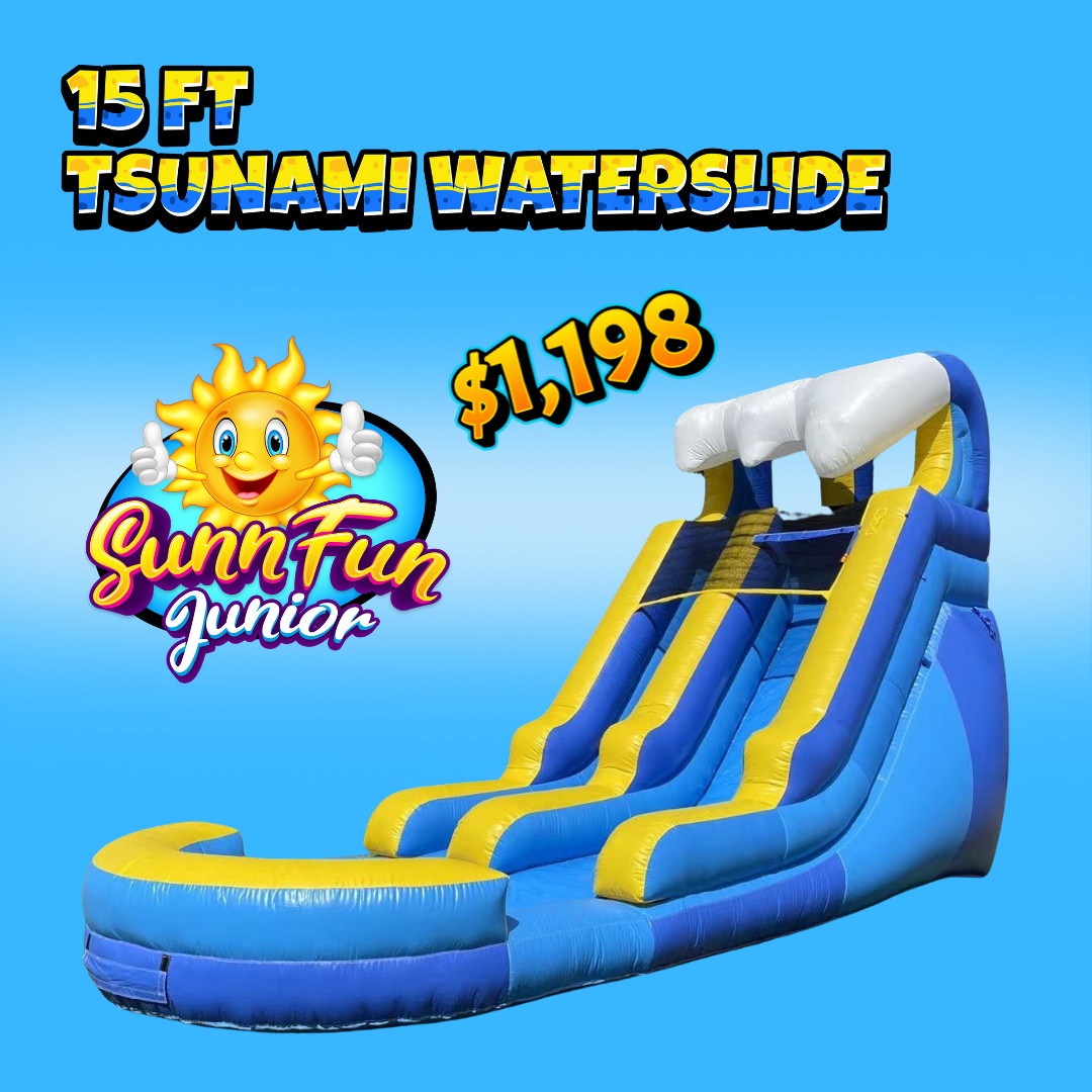 15 FT Tsunami Wave Waterslide (WS15-TW) - Inflatables Sales in USA ...