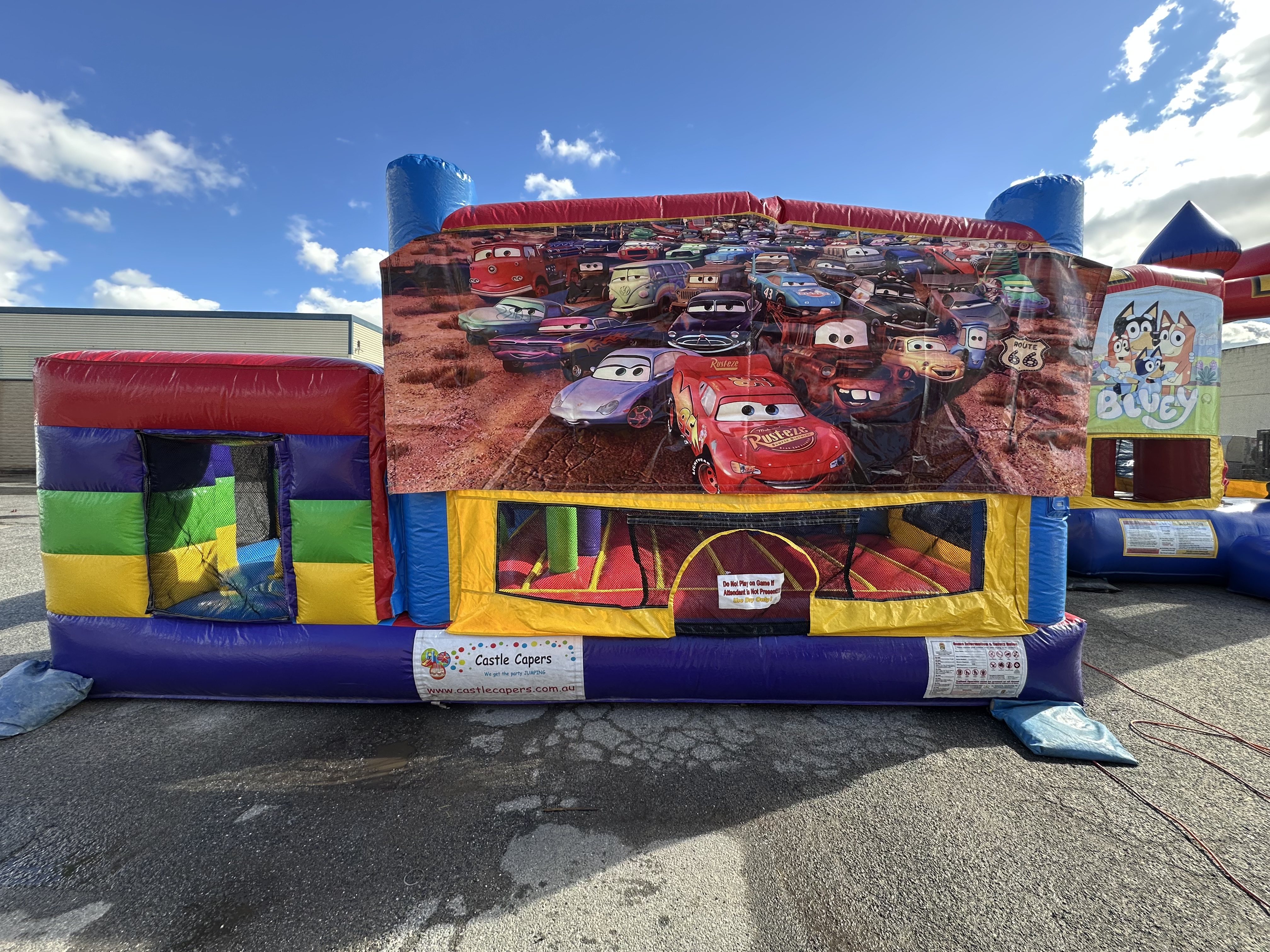 Disney Cars Obstacle Course Castle Hire SA