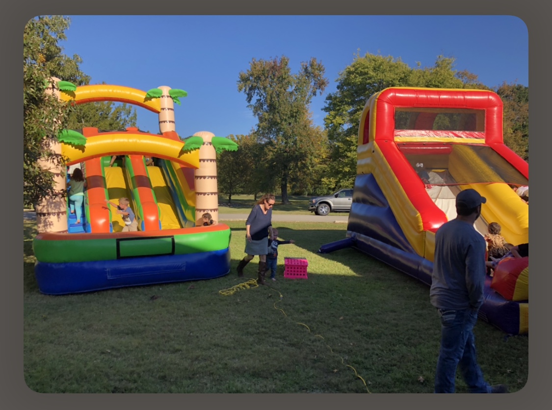 ADVENTURE ISLAND DUAL LANE TROPICAL COMPETITIVE SLIDE WET - Inflatable ...