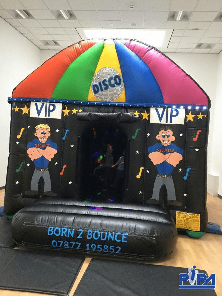 Disco bouncy castles for Hire - Born 2 Bounce