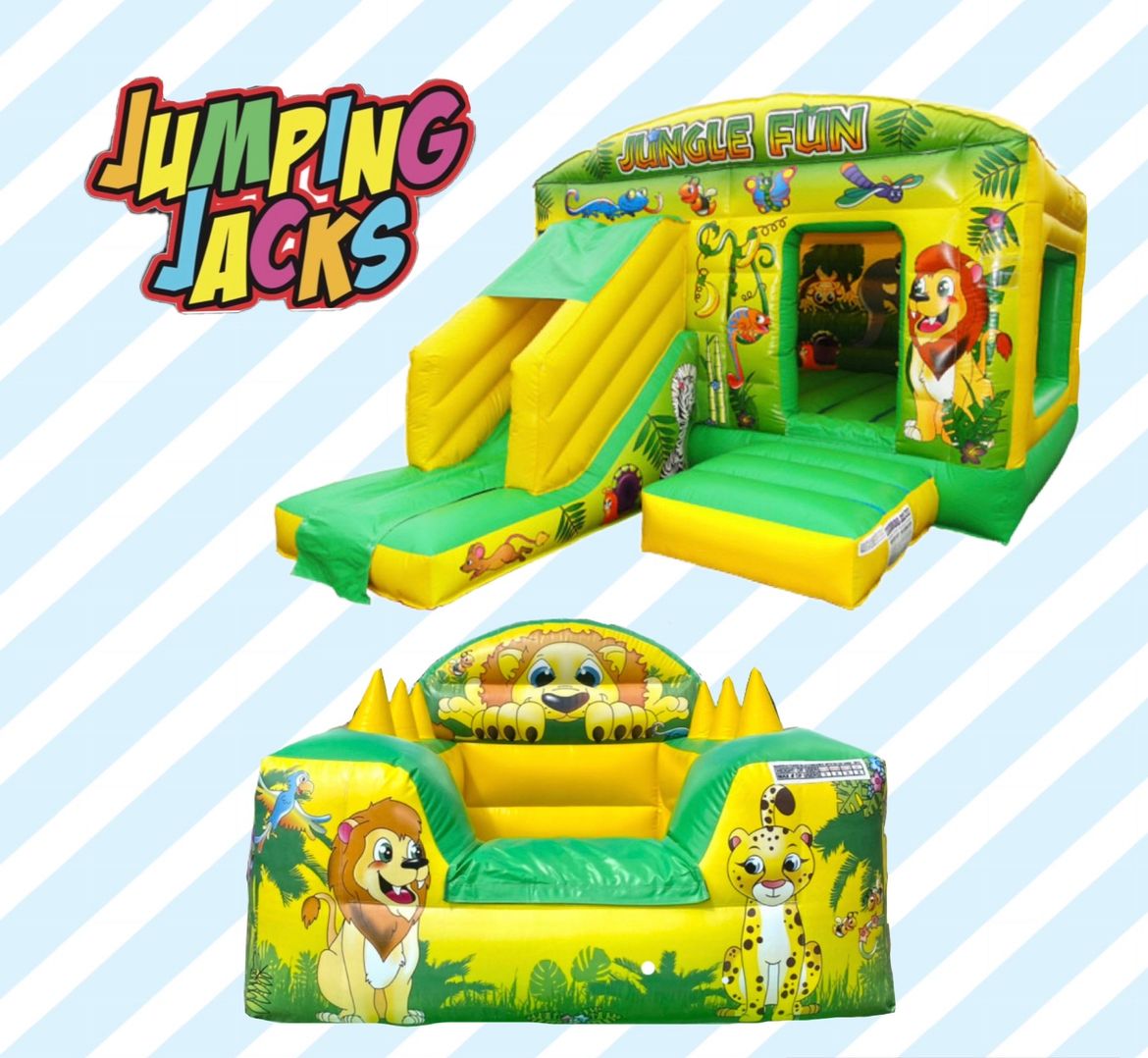 Jungle Castle & Slide Package 2 - Bouncy Castle Hire in Bromley Croydon ...