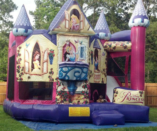 Disney Princess 5in1 Large Jumping Castle Combo - Jumping Castle Hire ...