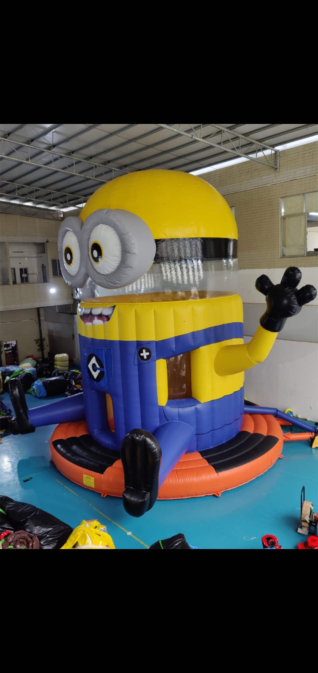 Minion Parachute ride - Hire in Ca-ab | Mr Inflatable Ltd