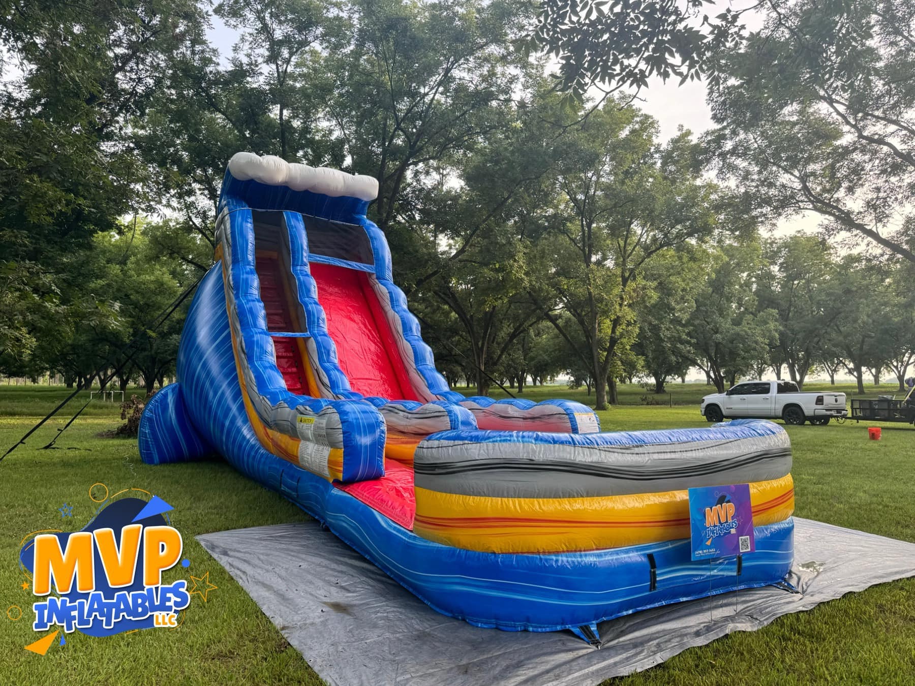 22ft Wave Rider Water Slide - Bounce House Rentals in Georgia | MVP ...