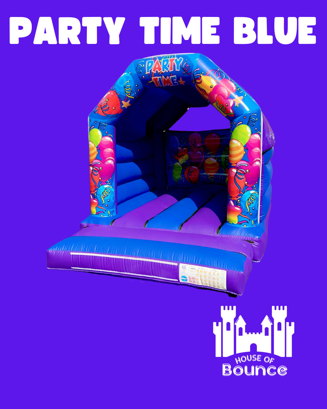 Party Time Blue Castle - Hire in Stirling | House of bounce