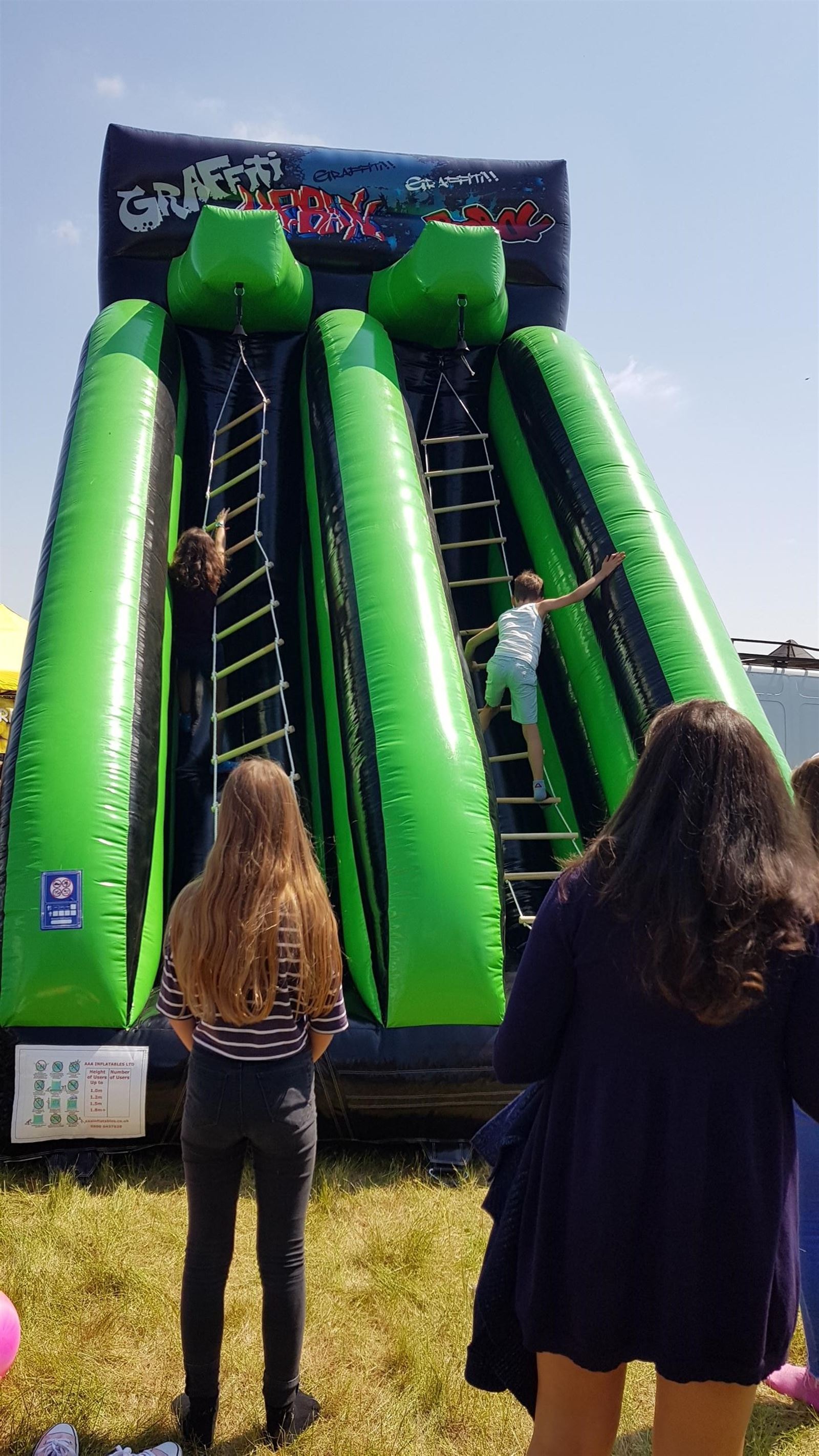 Inflatable Unclimable Ladder Hire - Rodeo Bull Hire in Essex, London ...