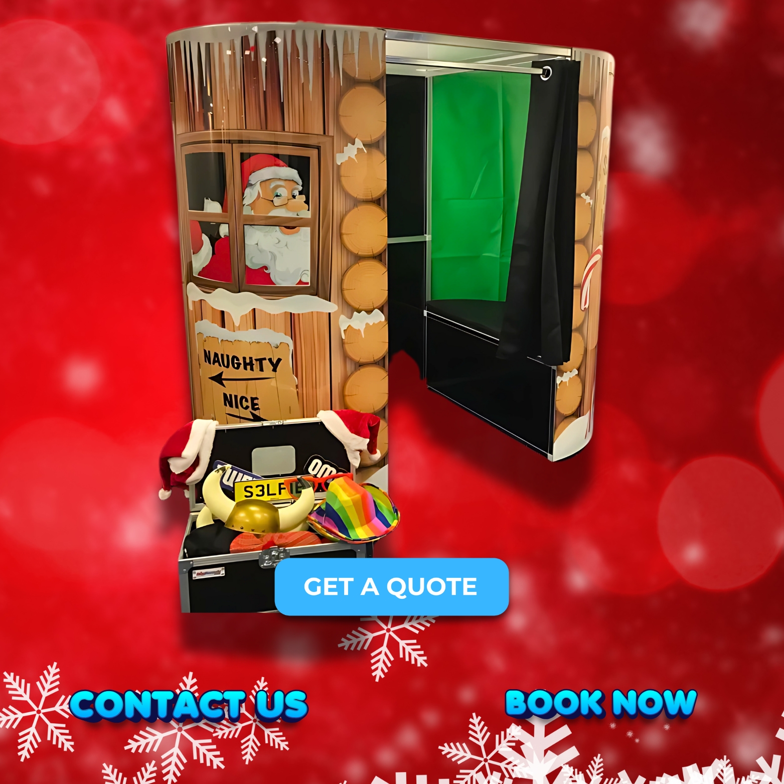 Christmas Party Photo Booth Hire,Photobooth Rental Cost,London,UK