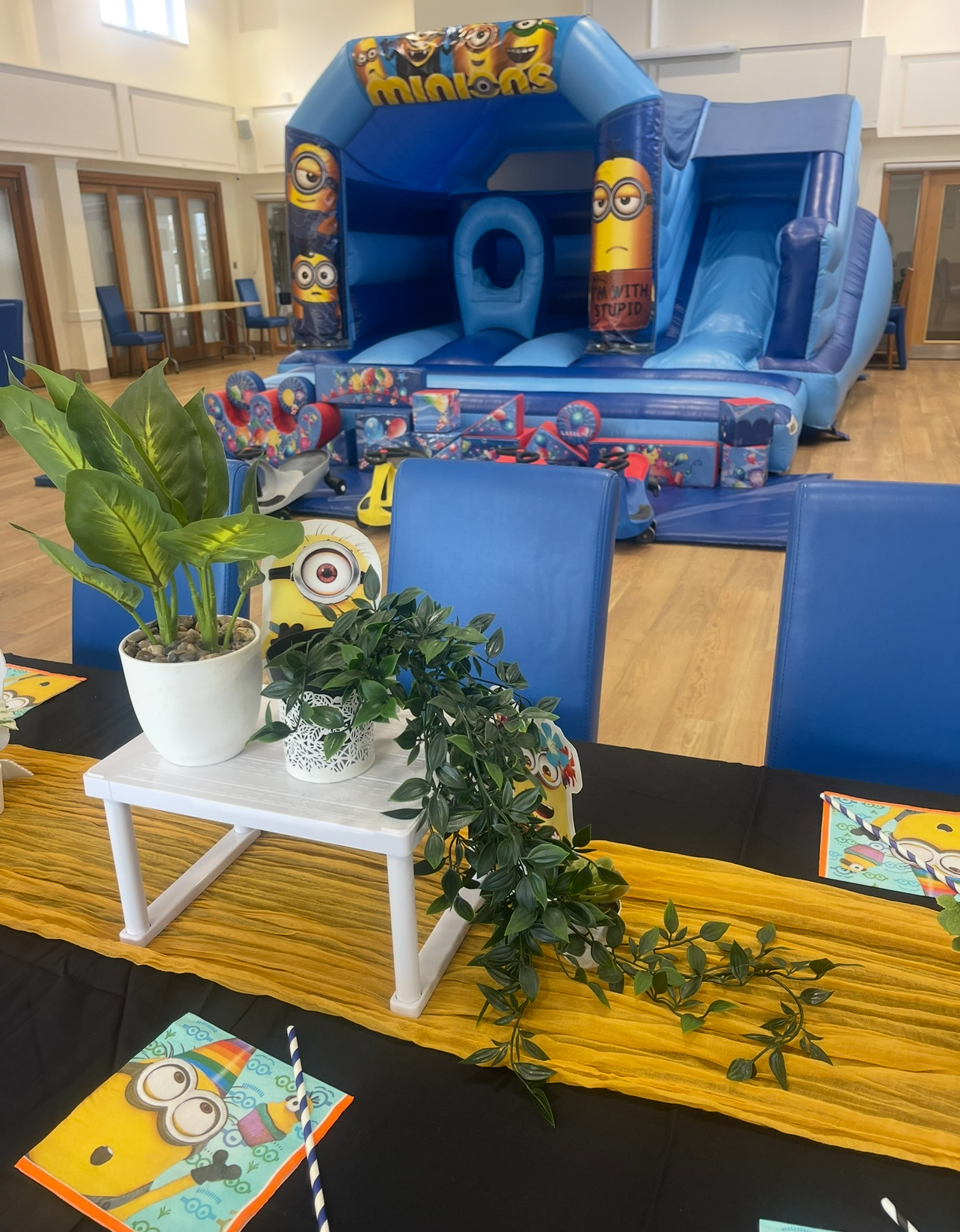 Minion Themed Castle - Bouncy Castle, Party Hire, Bucking Bronco in ...