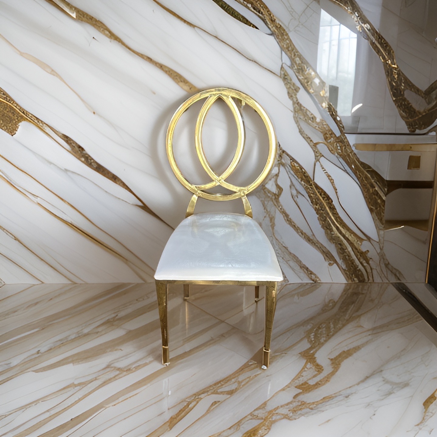 Gold Infinity Chair - Hire in La | Regal Event Company LLC