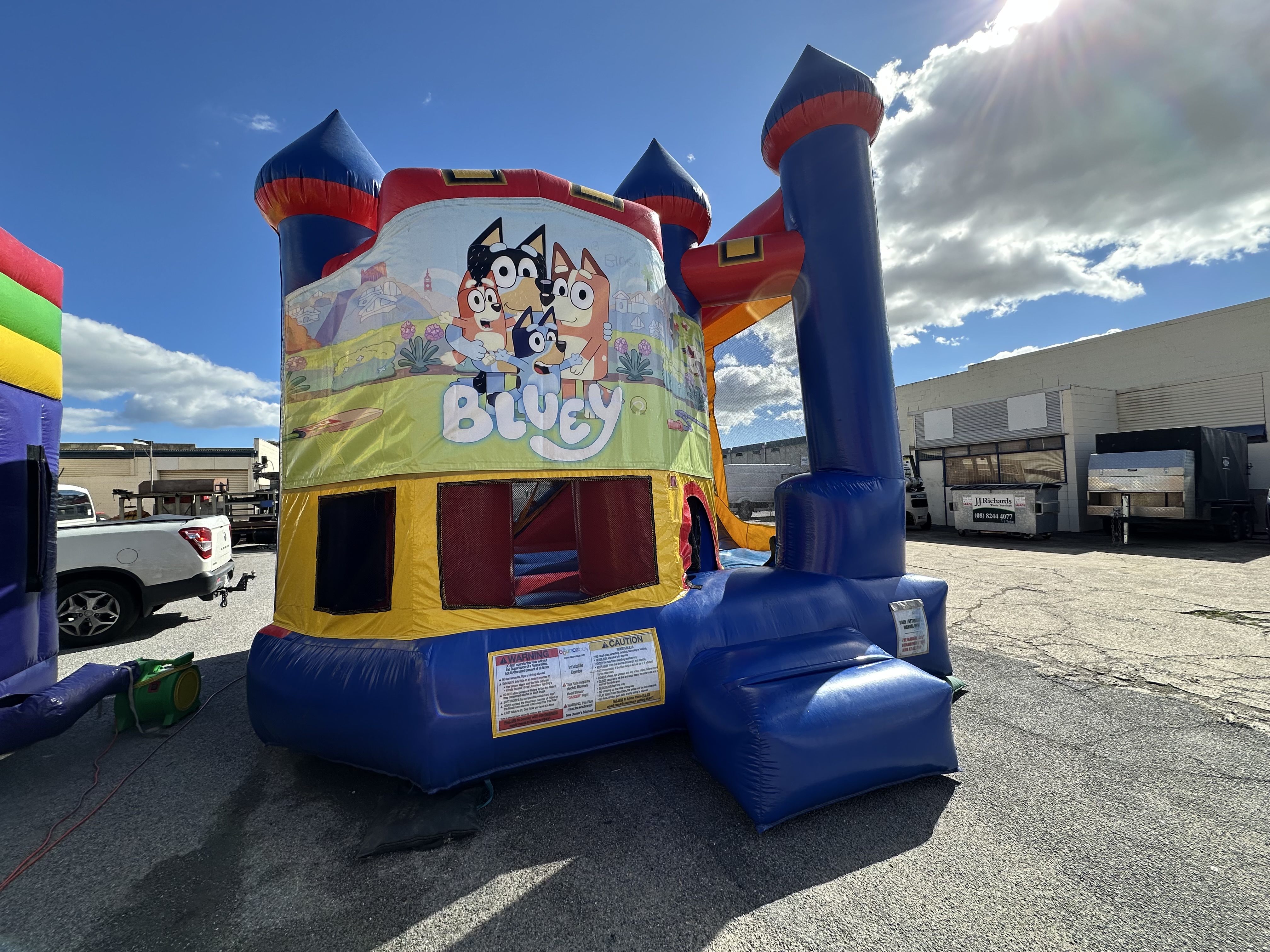 Bluey 4in1 Jumping Castle Hire – Castle Capers Adelaide Hills