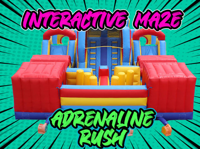 Adrenaline Rush Inflatable Maze Giant Obstacle Race AE Air Jumper