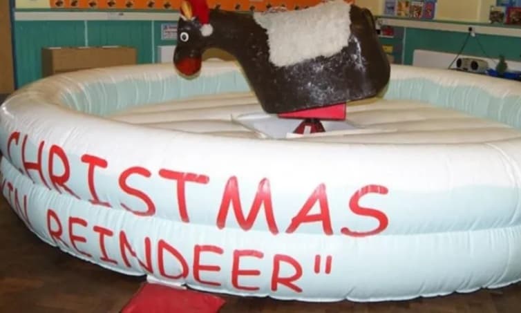 Christmas Mechanical Rodeo Reindeer (2hours) - Hire in Wirral | Package ...