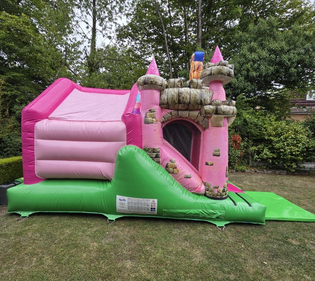 Deluxe Princess Bouncy Castle and Slide Package. - Bouncy Castle Hire ...