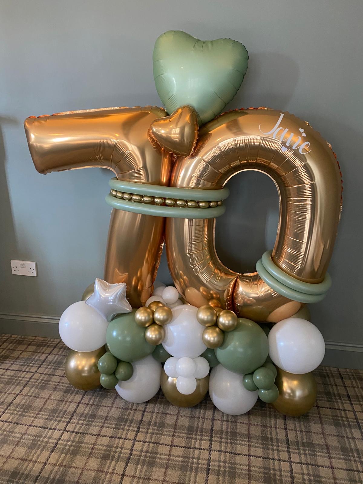 Double Number Display (Extra Large) - Hire, Balloon Displays, Bouncy ...