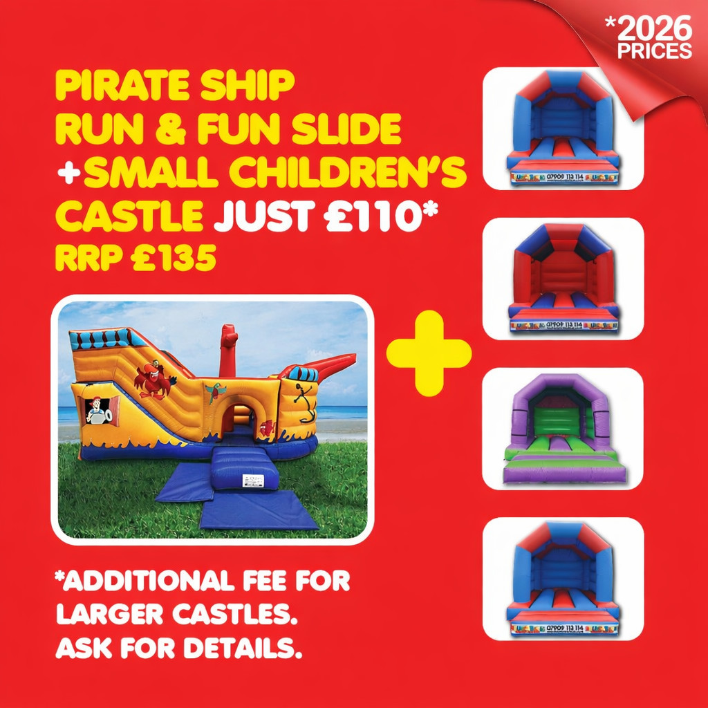 Pirate Ship Fun Run & Bouncy Castle Deal in Liverpool