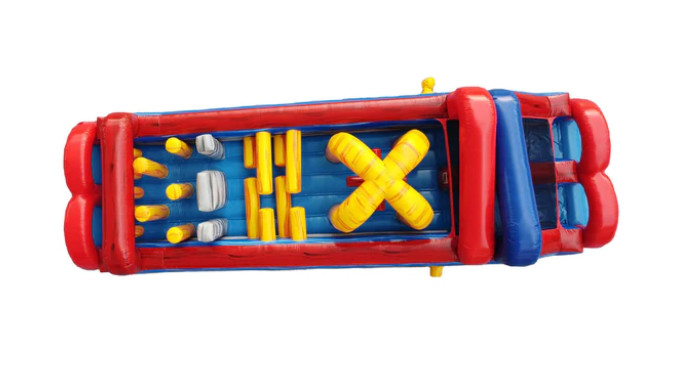 35 ft Incline Rush Run Obstacle Course - Bounce House And Party Rentals ...