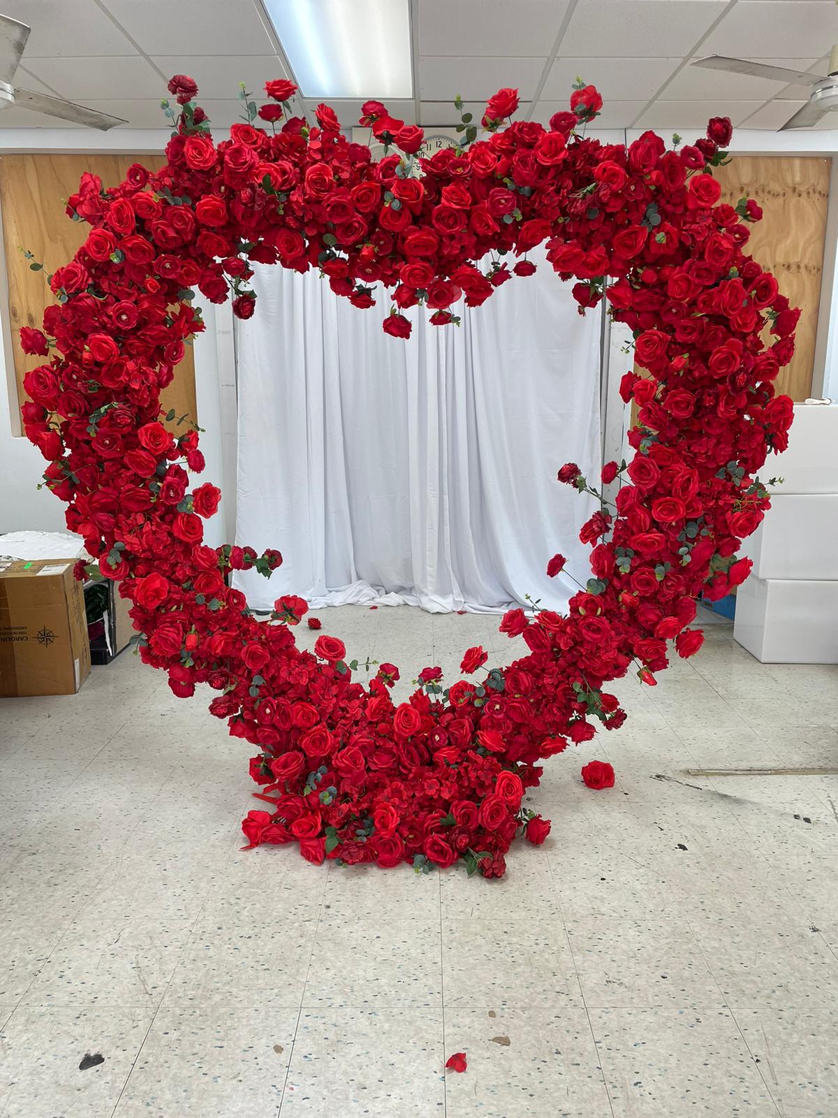 HEART FULL OF RED ROSES - Event Hire in Bermuda | So-N-So Hires
