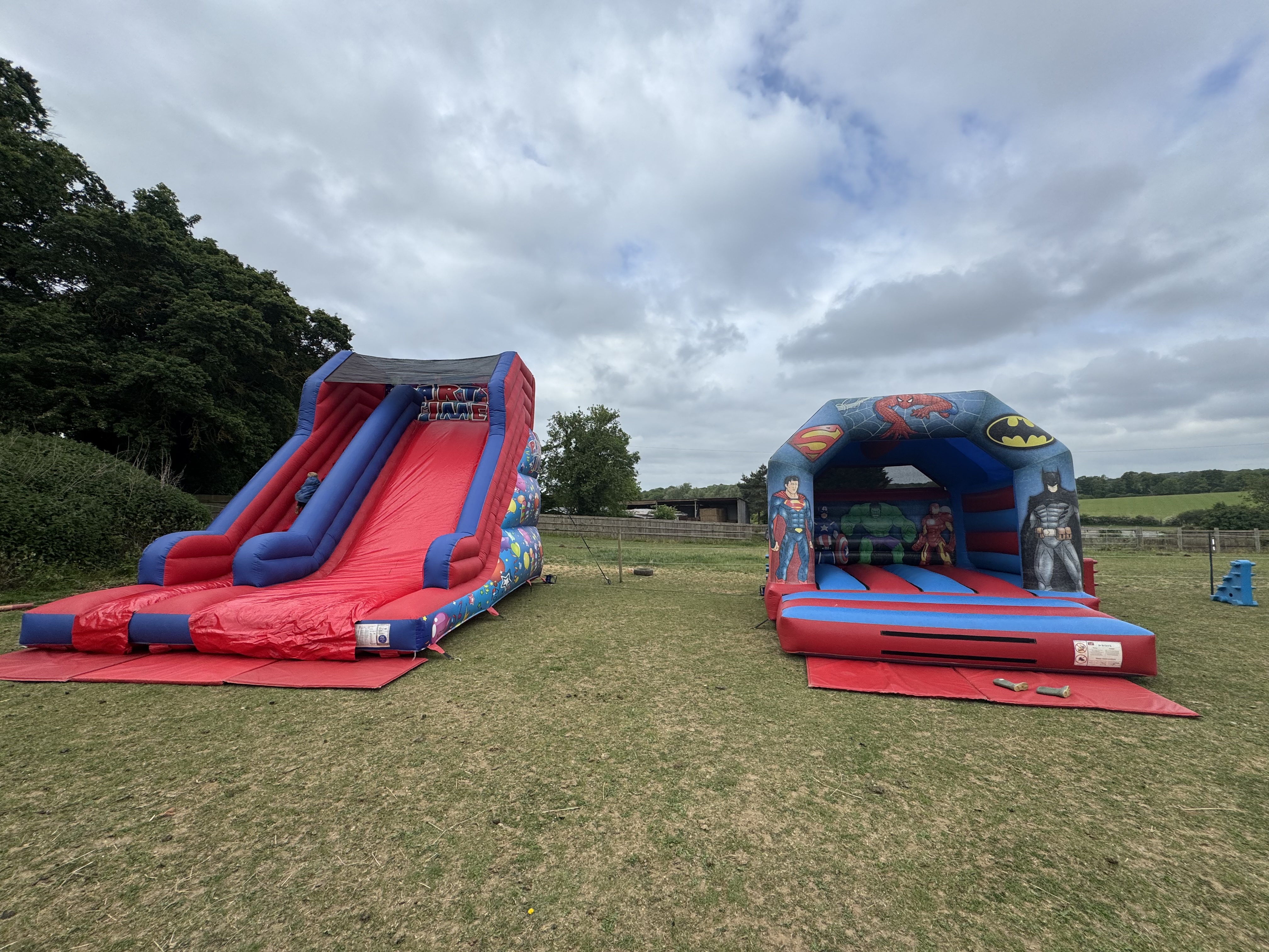 12ft party time slide & superhero castle - Hire in Stevenage | C&O ...