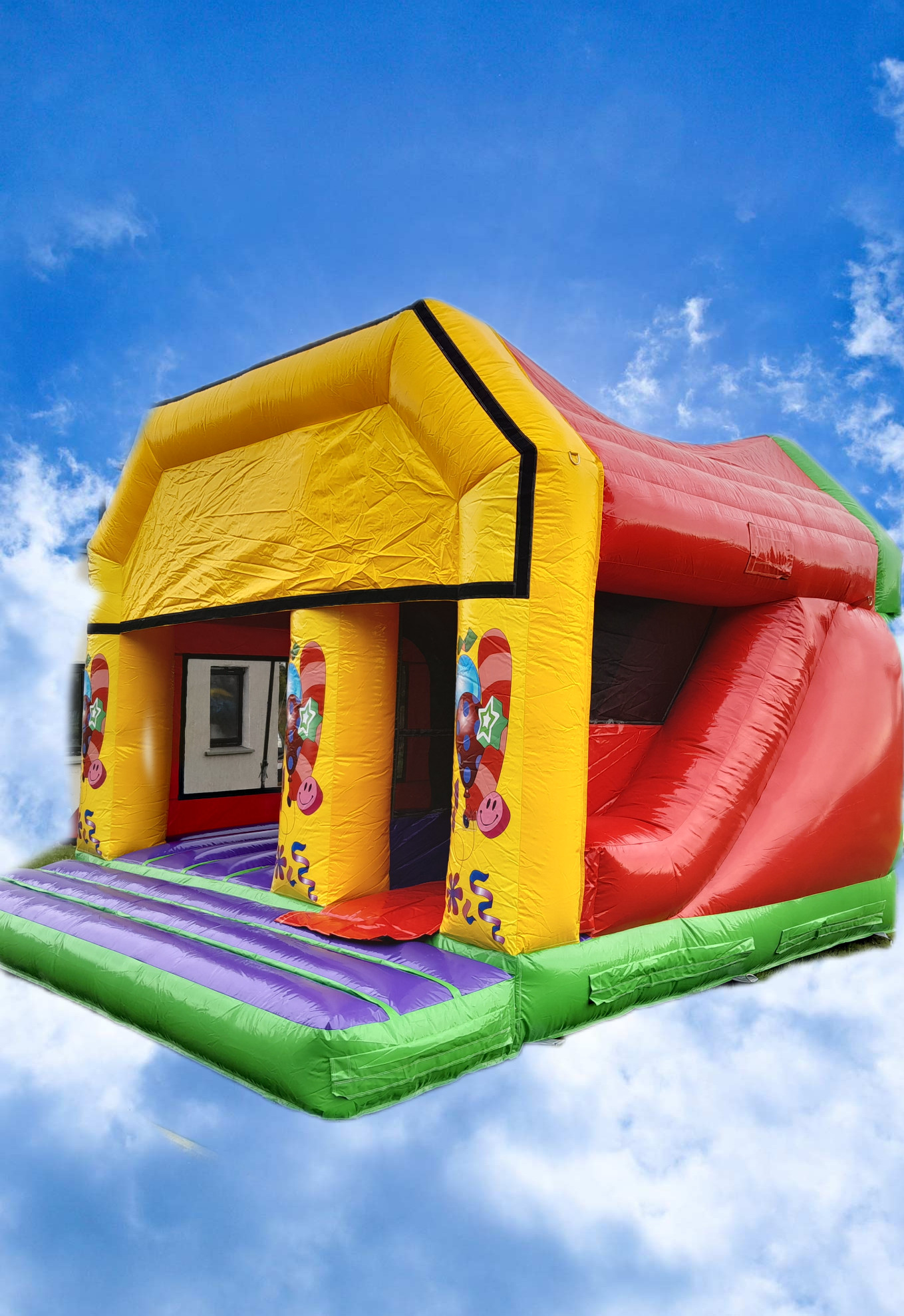 bouncy castle with slide