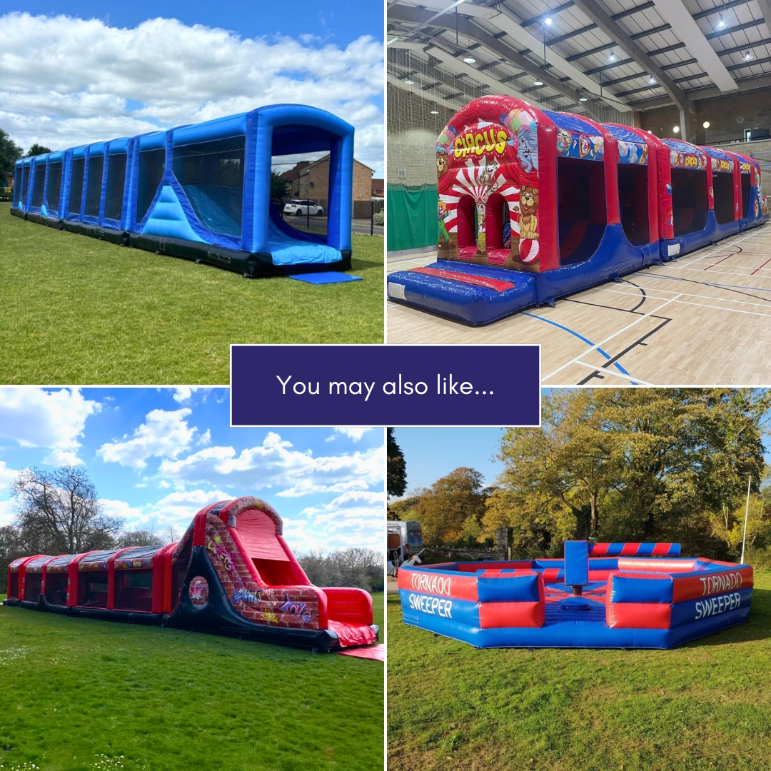 Toxic Inflatable 3 Piece Obstacle Course - Inflatable, Bouncy Castle ...