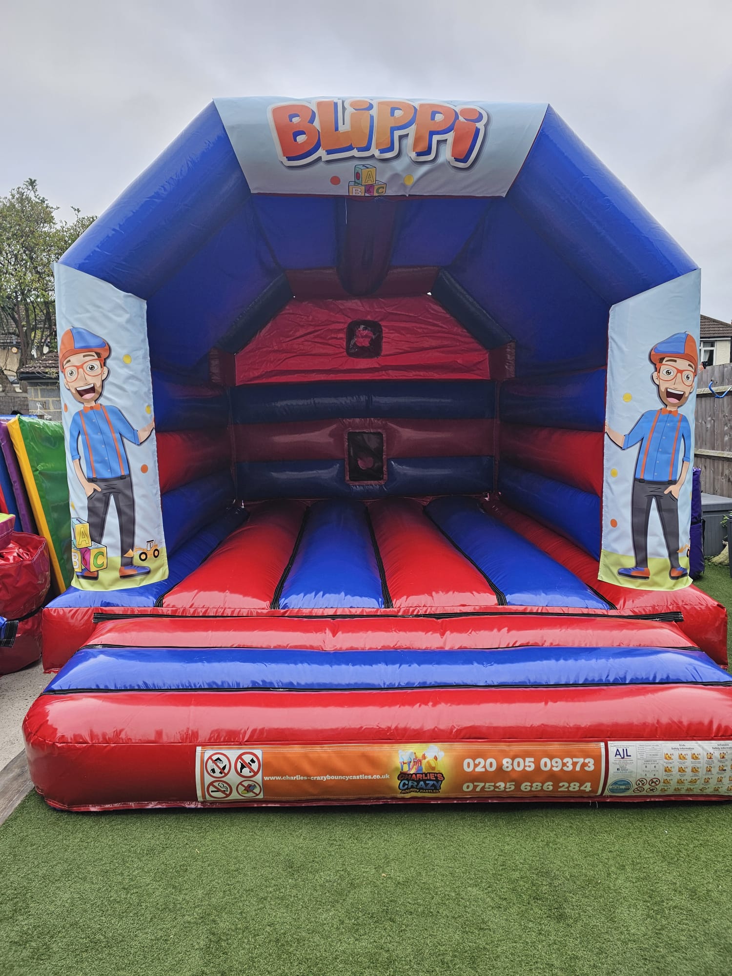 Red / Blue Blippi Castle - Inflatables Hire in London, greenwich ...