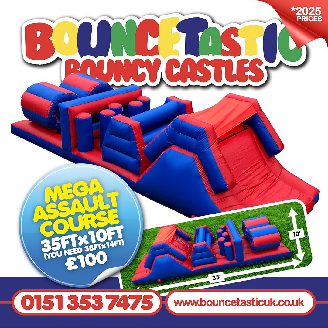 Inflatable Obstacle Course Hire Liverpool & Merseyside